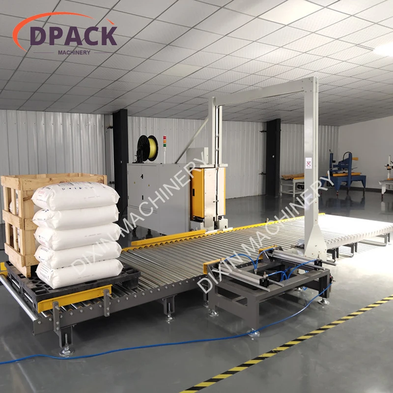 side seal pallet strapping machine pp fully automatic pallet strapping ...