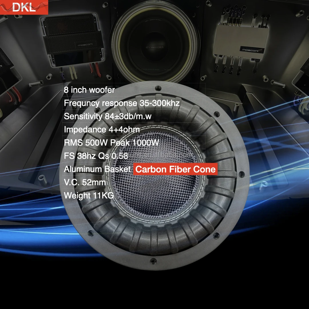 Car Audio Subwoofer Speaker 8 Inch Competition Sub Rms 500w Strong ...