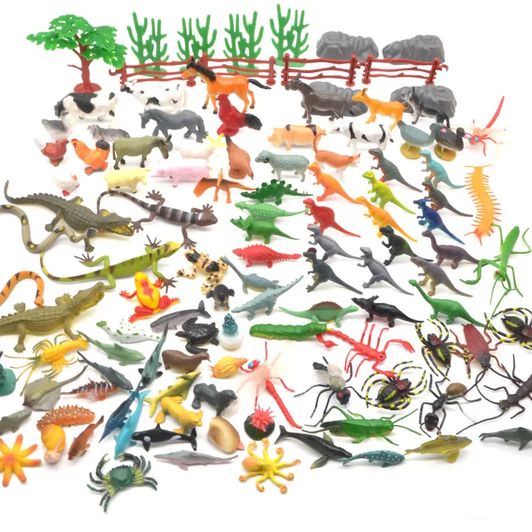 DIKINA Plastic Animal Figurines - Safe, Smooth, and Durable
