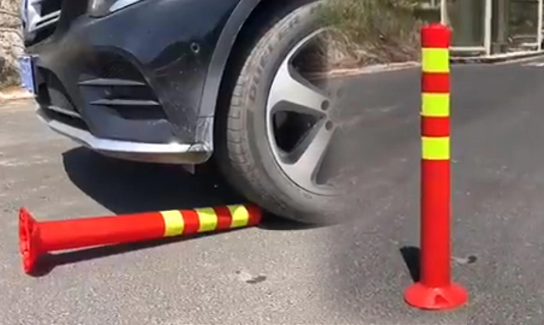 75cm Blue Traffic Reflective Warning Signal Post for Road Safety OEM