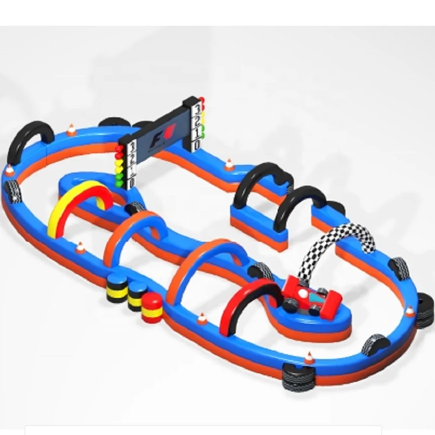 Giant Inflatable Speedway Go Kart Race Track Commercial Inflatable ...