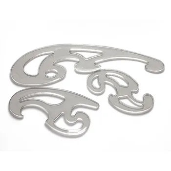 French Curve Set Of 3 Rulers Technical Drawing Stencil Templates French ...