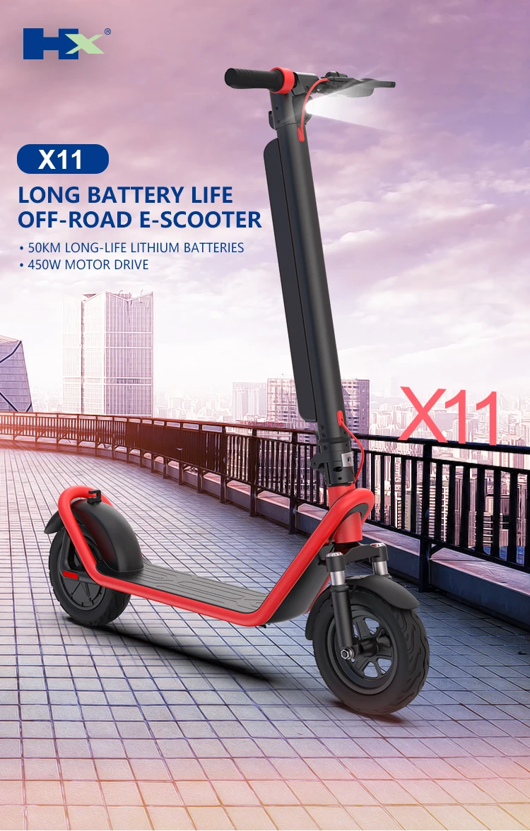 X11 Road Kick Electric Scooter - Fast, Foldable, and Safe