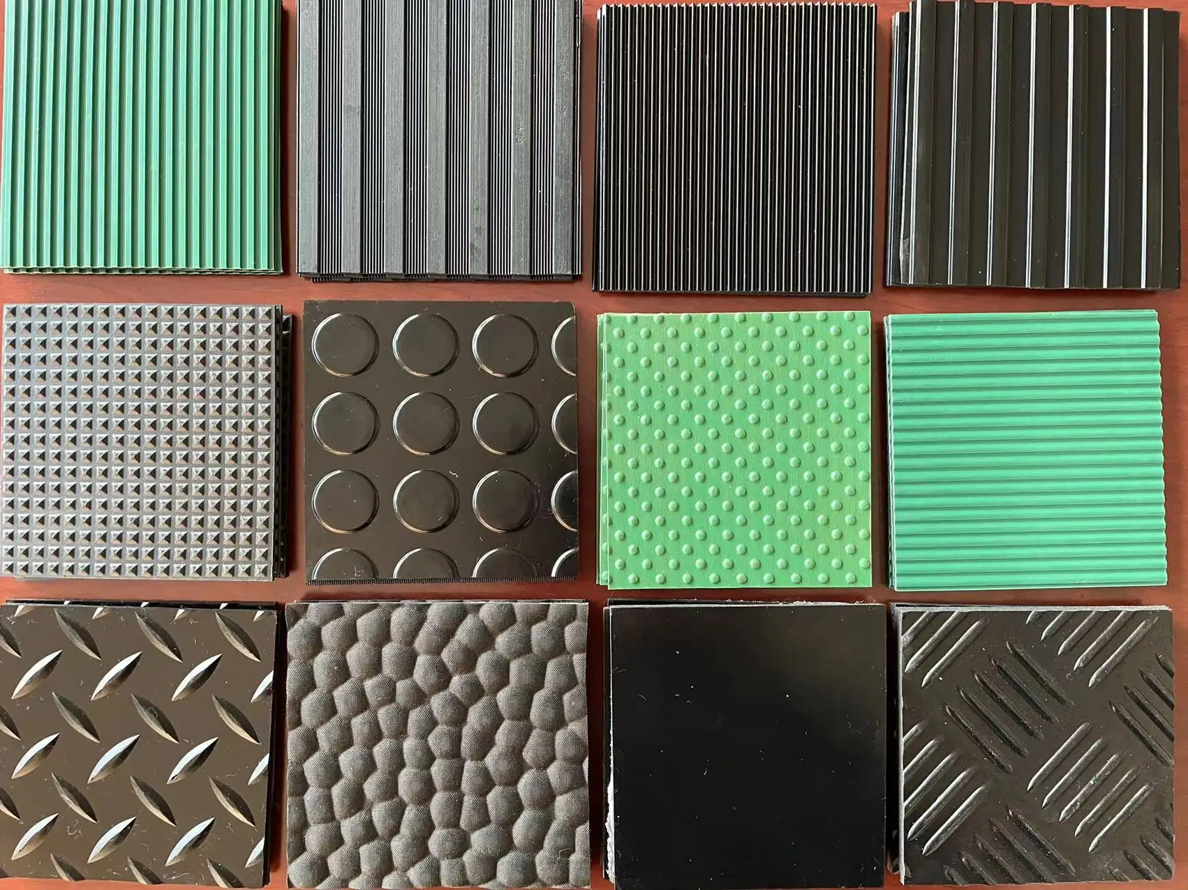 1/8" Thick Fine Rib Corrugated Rubber Runners Rubber Flooring Matting ...