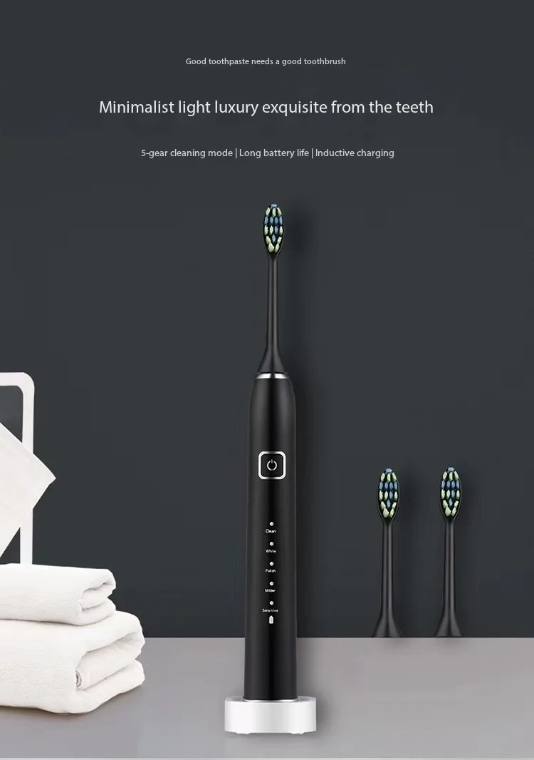Wireless Charger Sonic Electric Automatic Toothbrush With Multiple ...