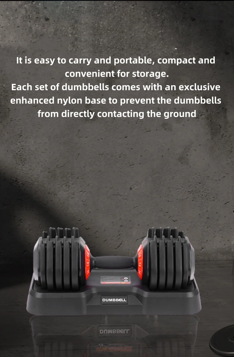 New 11kg (25 Pounds) Adjustable Automatic Dumbbells Quick and Easy to Use for Men and Women's ...