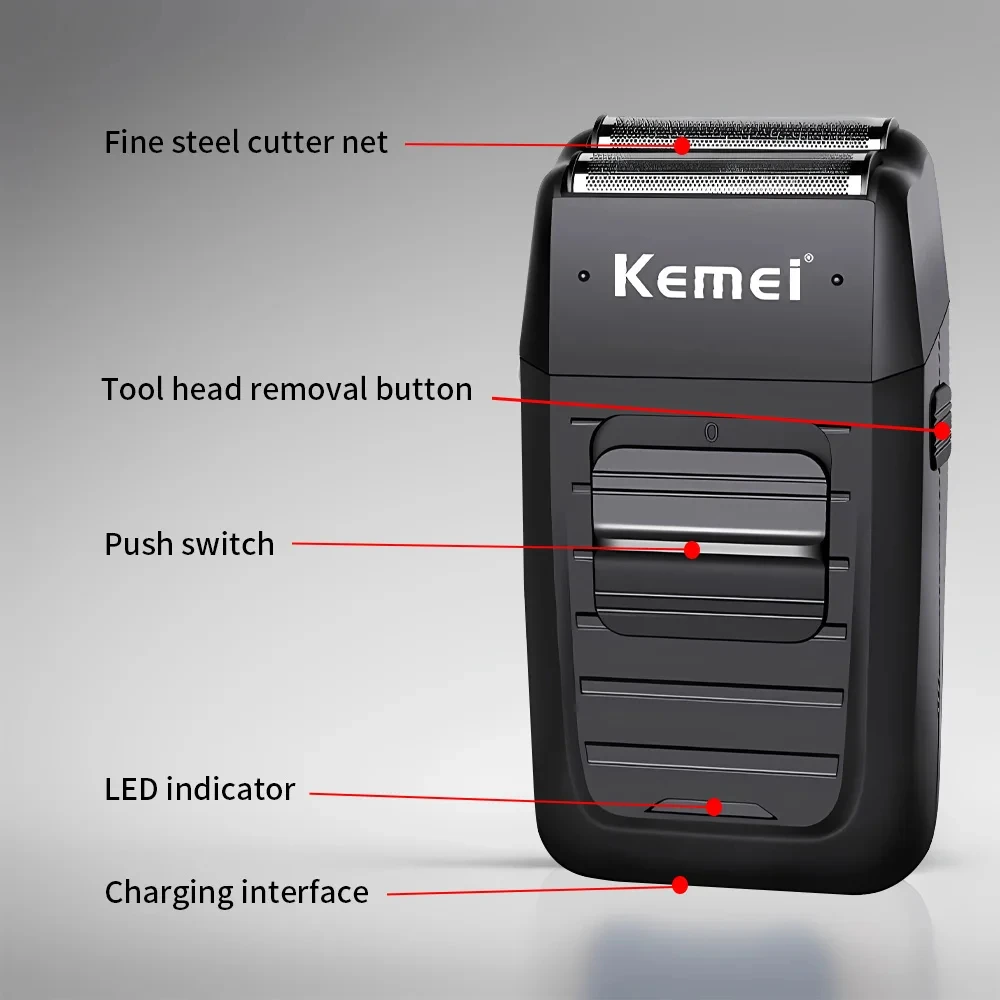Kemei Hair Clippers - Professional USB Rechargeable Trimmers
