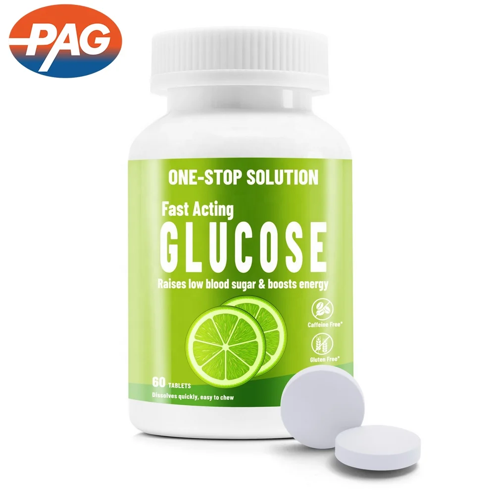 Fast Acting Glucose Chewable Energy Tablet 60Tabs Provide Low Blood ...