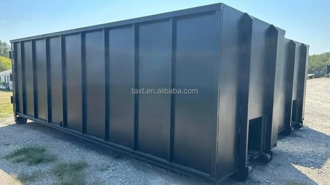 Heavy Duty Steel Tub Style Dumpster Open Top Tub Style Trash Container ...