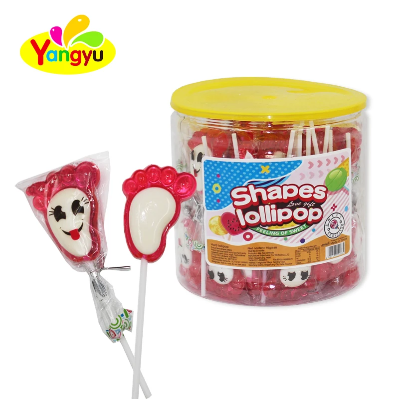 Custom Candy Foot shape Lollipop Sweet candy| Alibaba.com