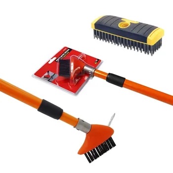 Garden Tool 3 In 1 Weeding Wire Brush With Telescopic Handle And Patio ...
