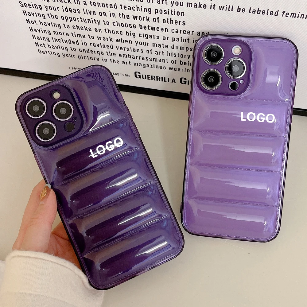 Elegant Luxury Design Soft Tpu 3d Protective Shockproof Puffer Jacket ...