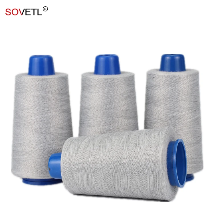 Stainless Steel Conductive Yarn Anti Static Custom Color Esd Staple ...