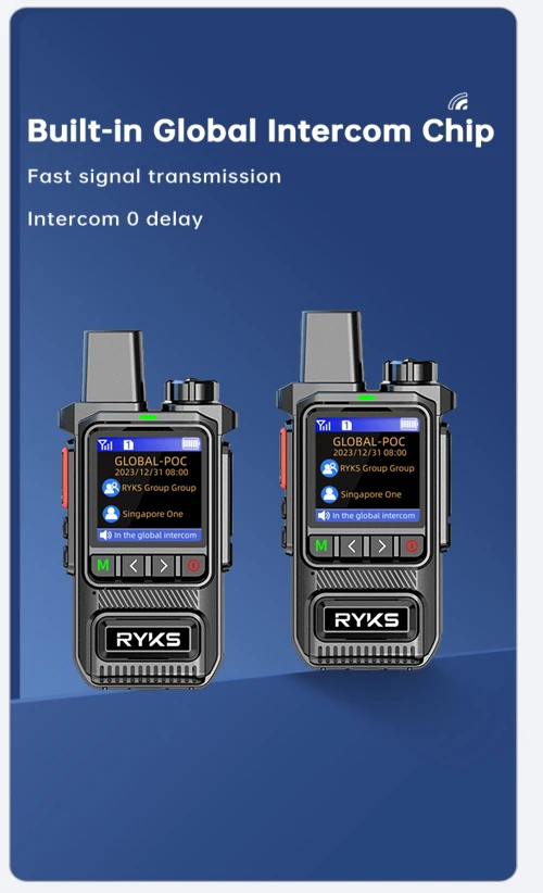 Long Distance PoC Radio Smart Sim Card Walkie Talkie 4G LTE Network ...