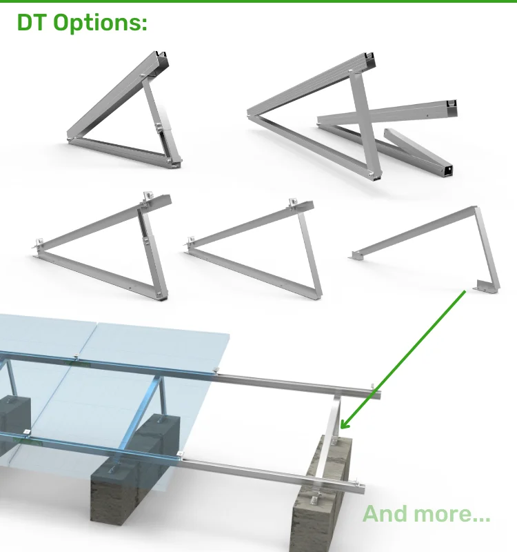 Adjustable Aluminum Triangle For Flat Roof Solar Mounting System - Buy ...