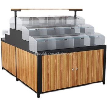 Artworld Displays Small Convenience Store Snack Shelves Wooden Candy ...