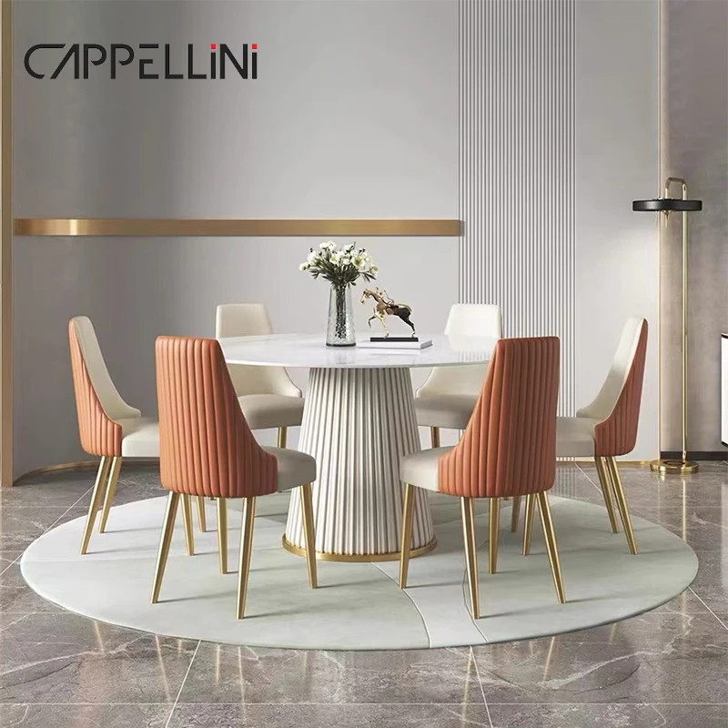 Modern Wooden Large Dinning Table And 4 Chiars Set 6 Seater Dining Room ...