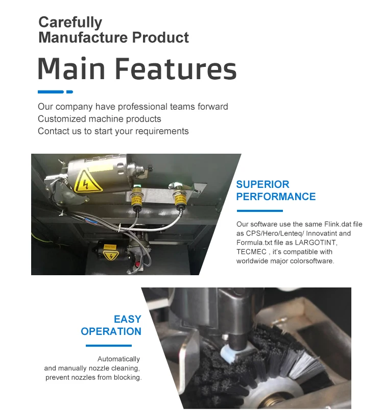 Combined Equipment With Computerized Paint Color Dispenser Machine and ...