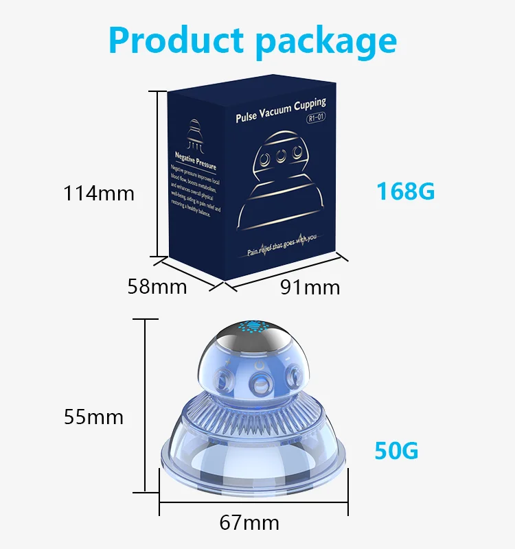 Electric Cupping Vacuum Massage Household Stronger Suction Cups Ems ...