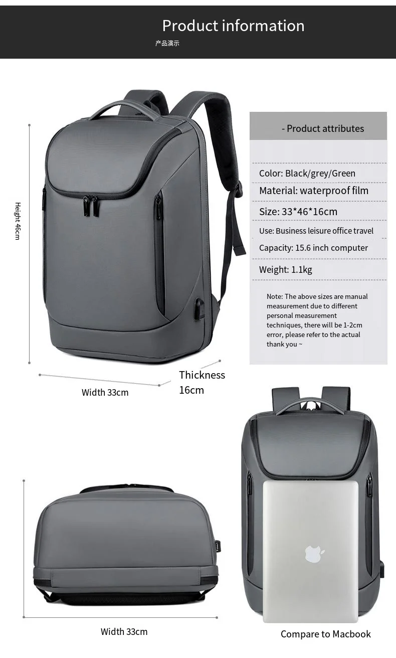 New Trendy High Quality Waterproof Laptop Backpacks Custom logo Laptop ...