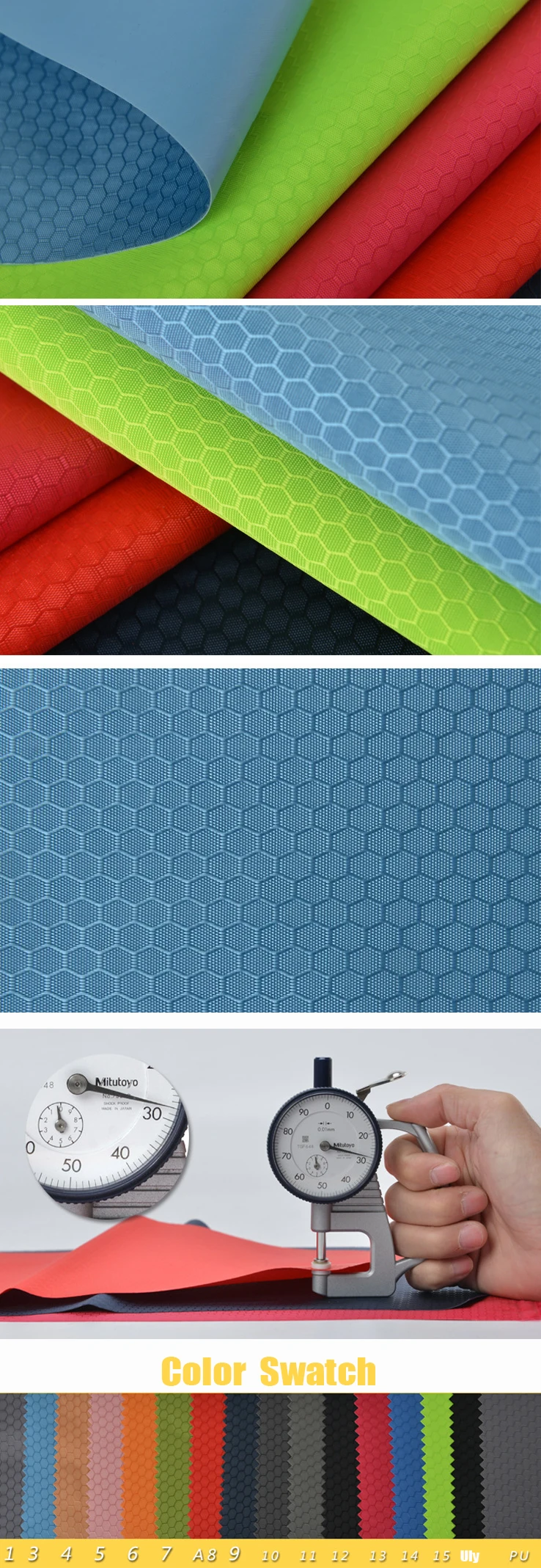 Waterproof 420D Football Ripstop Dobby PU Coated Polyester Oxford ...