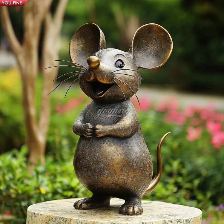 Outdoor Garden Decor Bronze Mouse Statue| Alibaba.com