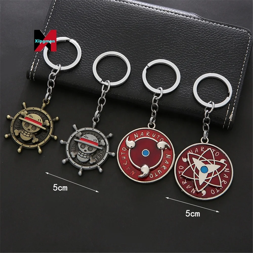 Kakashi Sharingan Logo Luffy Zoro Pendant Car Anime Keychain Tag ...