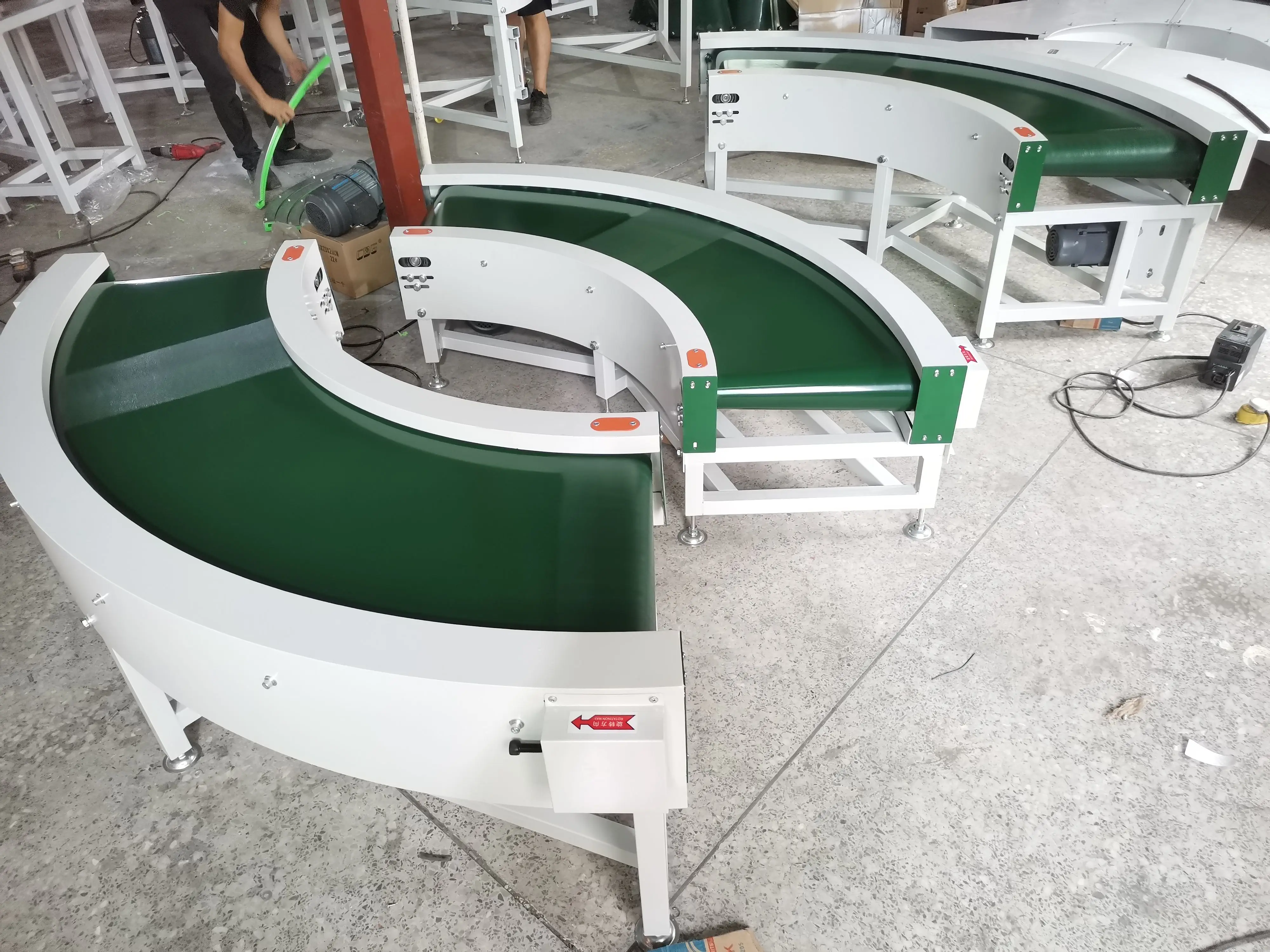 180 Degree PVC Turning Belt Conveyor - Efficient & Durable