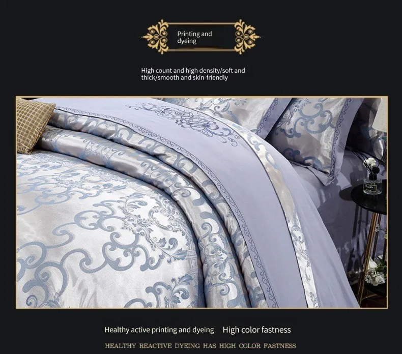 Wholesale Custom Size Luxury European Sateen Bedding Sets Collections Pillow Case Bed Sheet ...