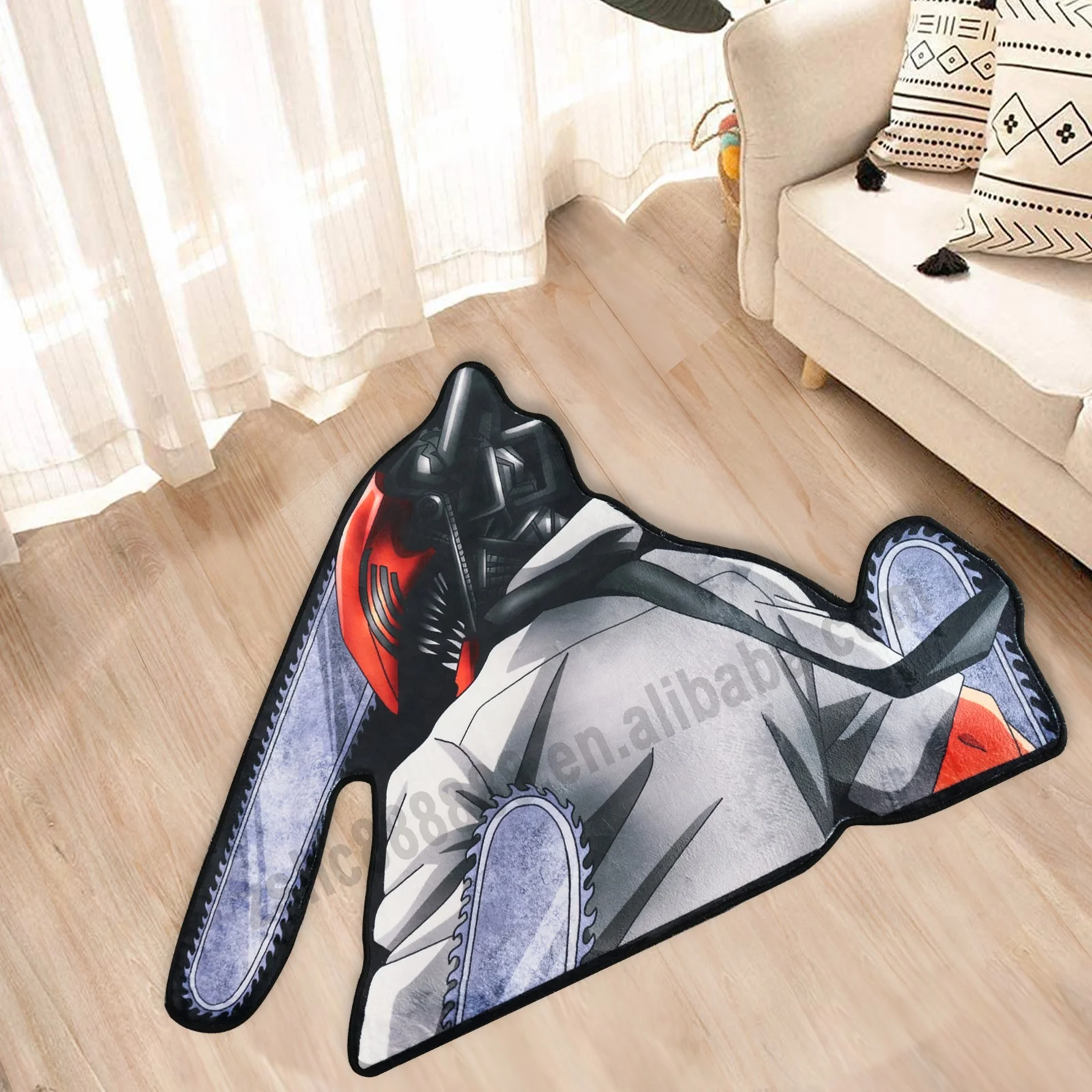 Anime Chainsaw Man Area Rugs - Customized Manga Carpets