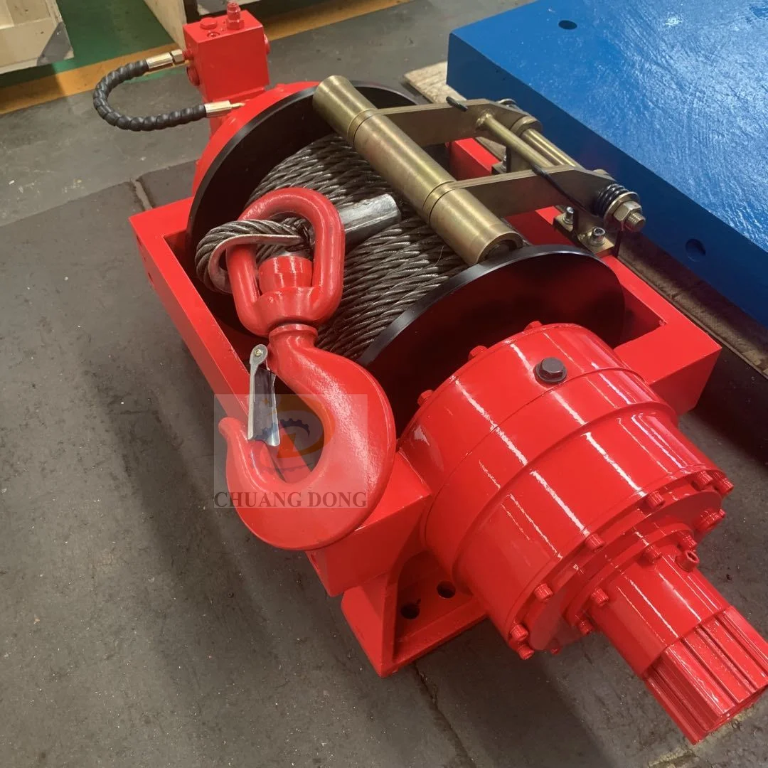 10 Tons Recovery Crane Towing Truck Hydraulic Winch With Pneumatic Clutch,Roller Fairlead ...