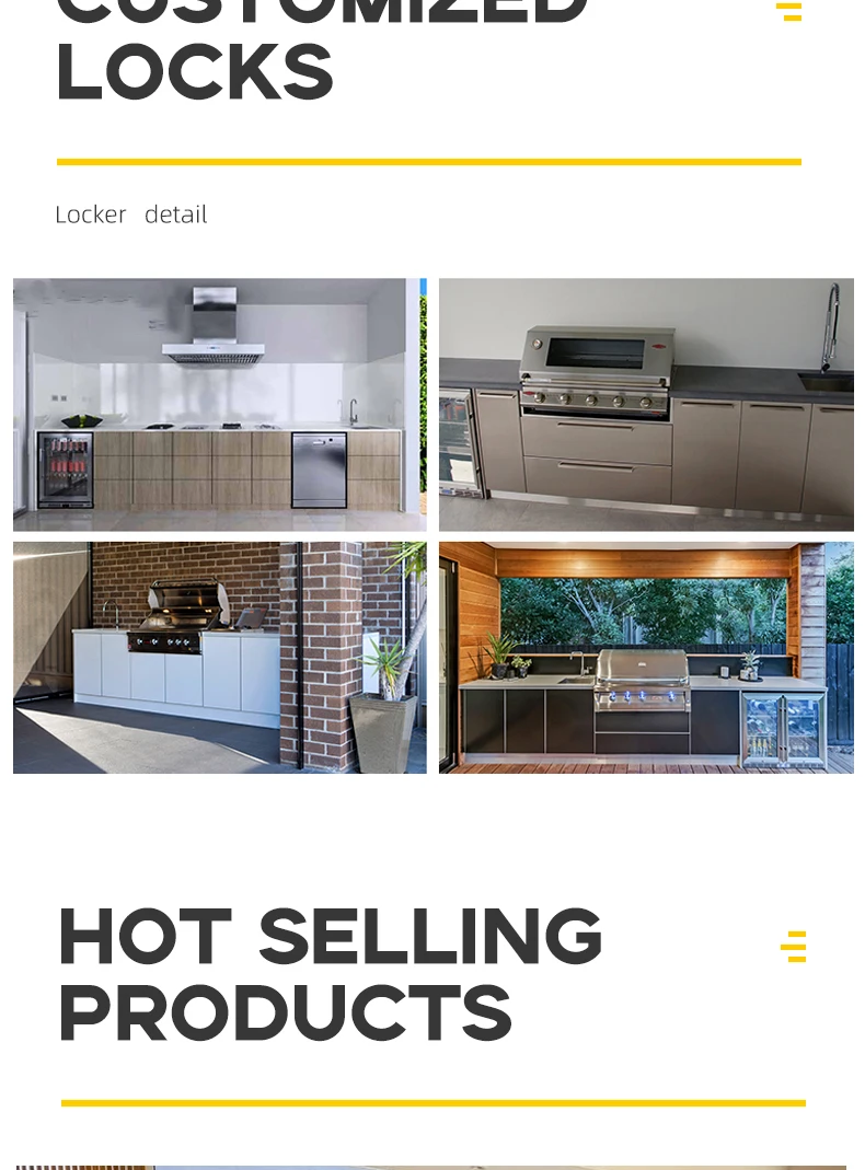 Luxury Modern Modular Prefab Built in Portable BBQ Outdoor Kitchen ...