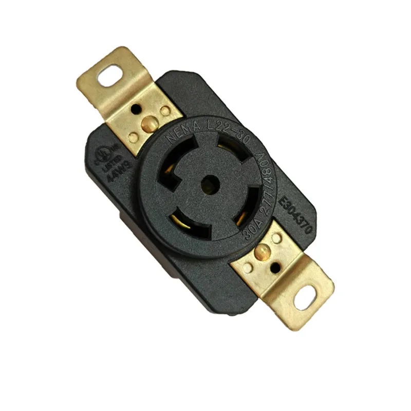 NEMA L22-30R WJ-6532 Five-hole Us Socket 30A 277/480V L22-30R Assembled ...