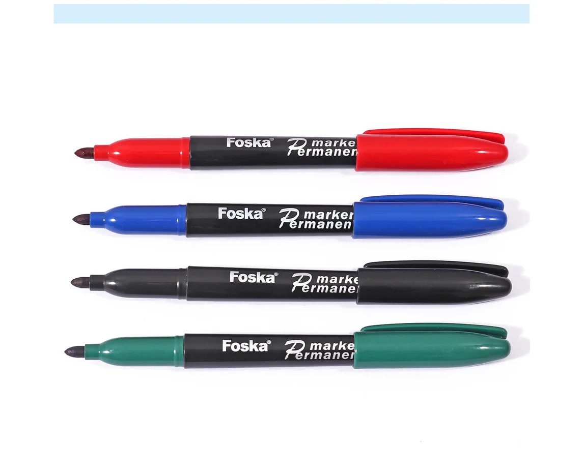 Foska 4 Color Stationery Permanent Marker Pen With Card Packing - Buy ...