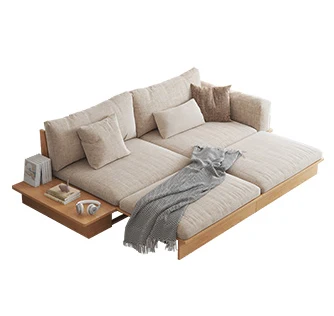 Extendable Wooden Sofa Bed with Lift Top Storage - Modern Foldable ...