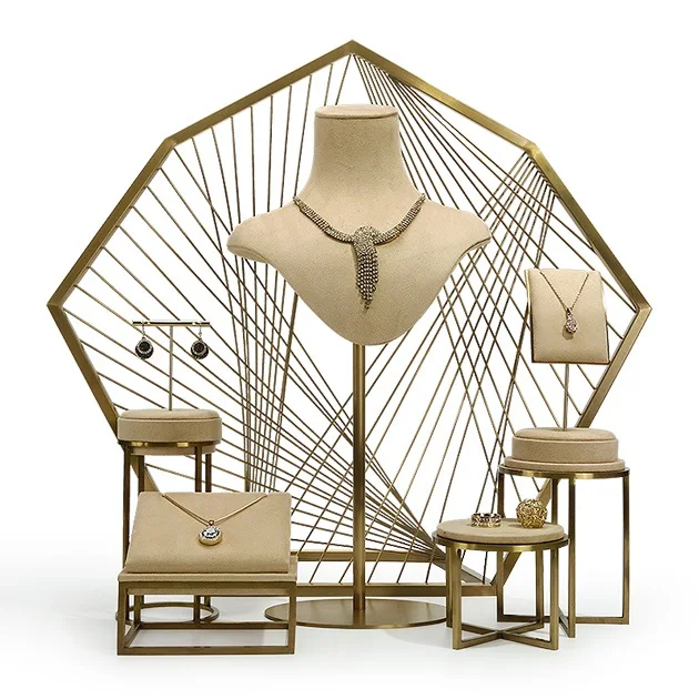 Vanlocy Oem Beige Stylish Velvet Watch Organizer Detachable Necklace ...