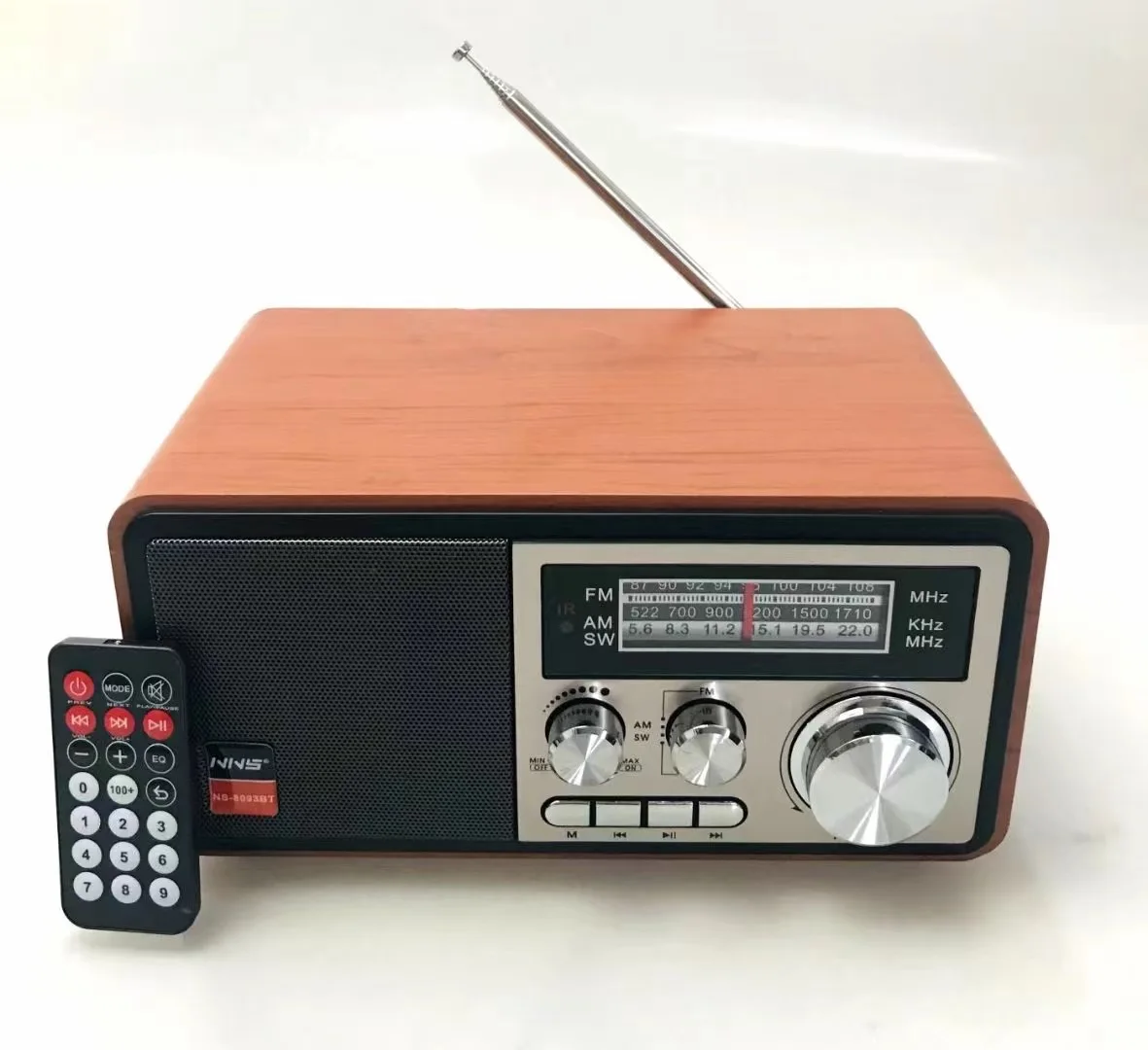 Nns 8093 Ns-8093bt Retro Wireless Radio - AM/FM/SW 3 Band