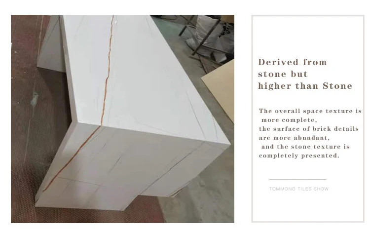 Luxury Modern Sintered Stone Slabs Countertops Kitchen Island Floating ...