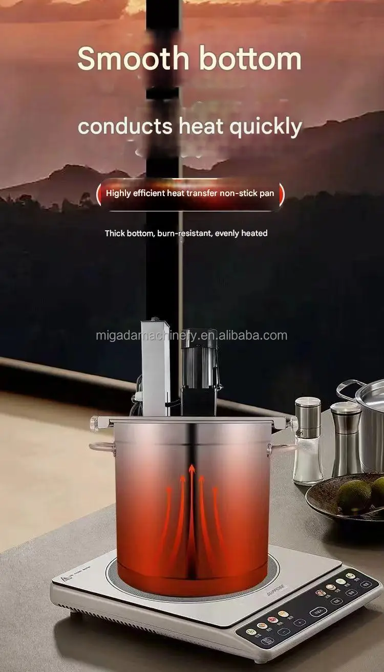 Automatic Mixing Stainless Steel Cooking Pot Stirring Paddle Sauce ...
