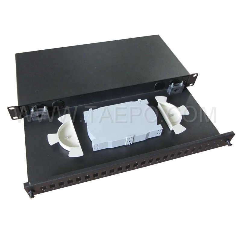 19'' Sc 24 Port Fiber Optic Distribution Odf Frame Patch Panel For ...