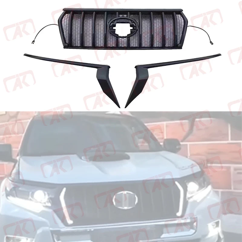 Car Body Kit Modified Led Front Grille Grill for Toyota Land Cruiser ...