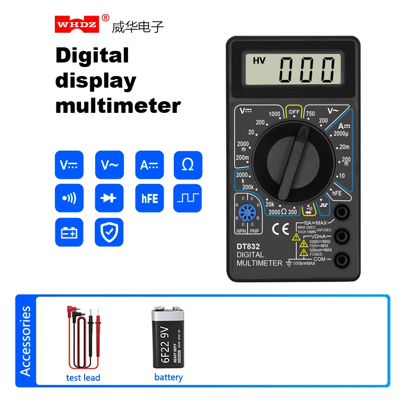 Digital Multimeter DT830D DT832 - Versatile Electronic Tool