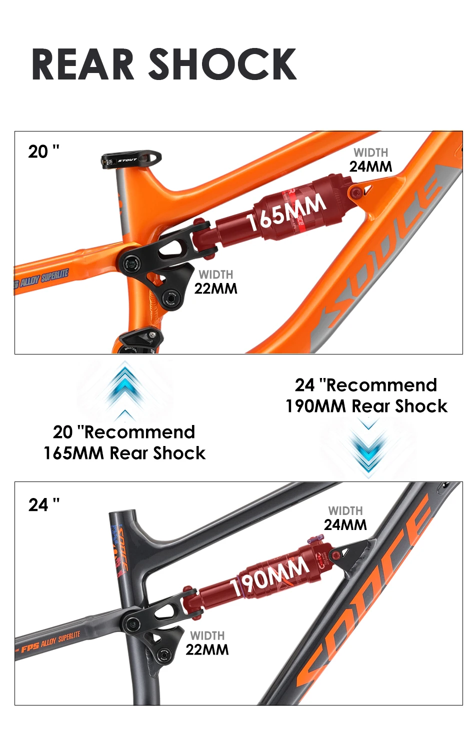 SODCE Bicycle Frames - Durable Full Suspension MTB Options