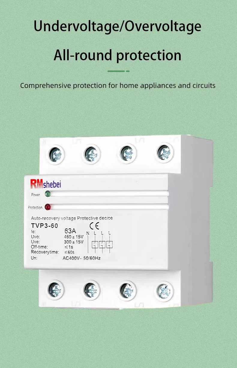 60a Overvoltage Protectorundervoltage Protectorcircuit Breaker ...