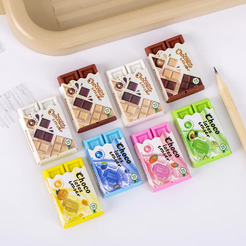 2025 New Hot Selling Kawaii Chocolate Shaped Eraser Creative Cute ...