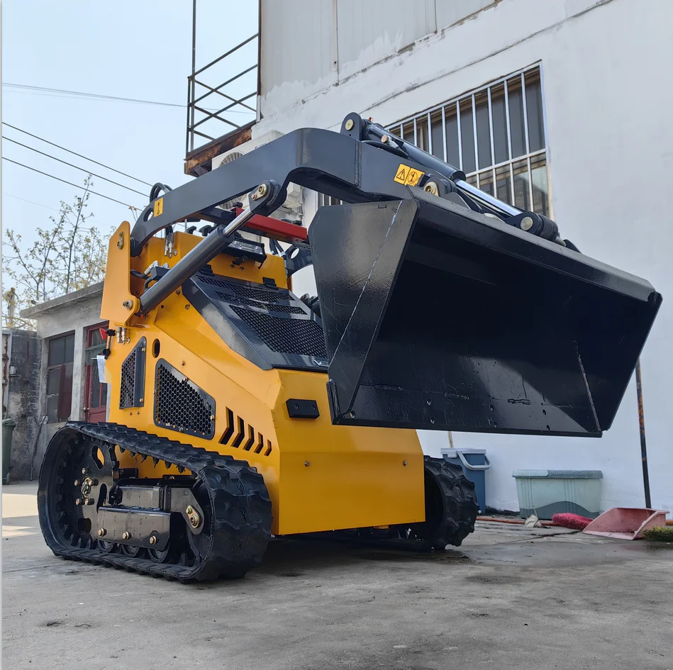 2023 EPA Mini Skid Steer Track Loader Walk Behind Crawler DRT430 Auger ...
