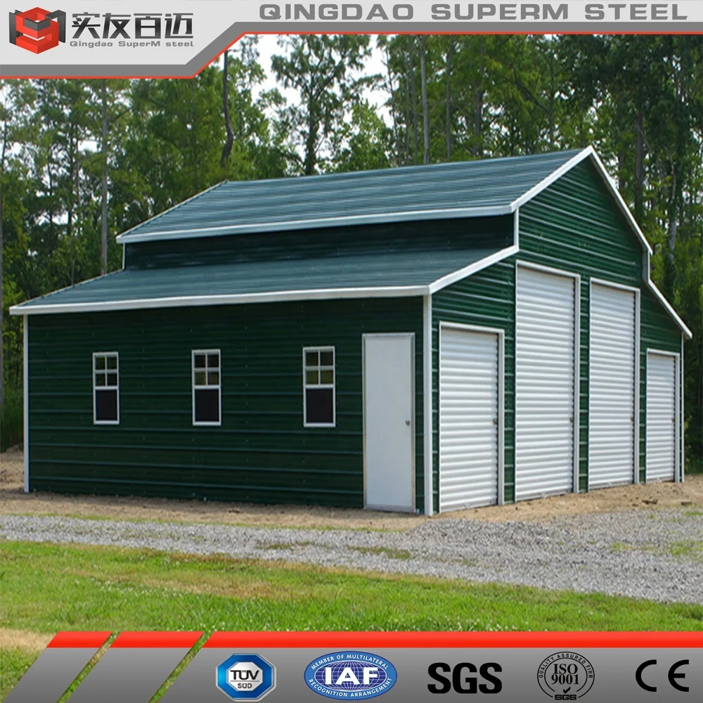 Customized Prefabricated Pole Barn Kits Building Steel Structure ...