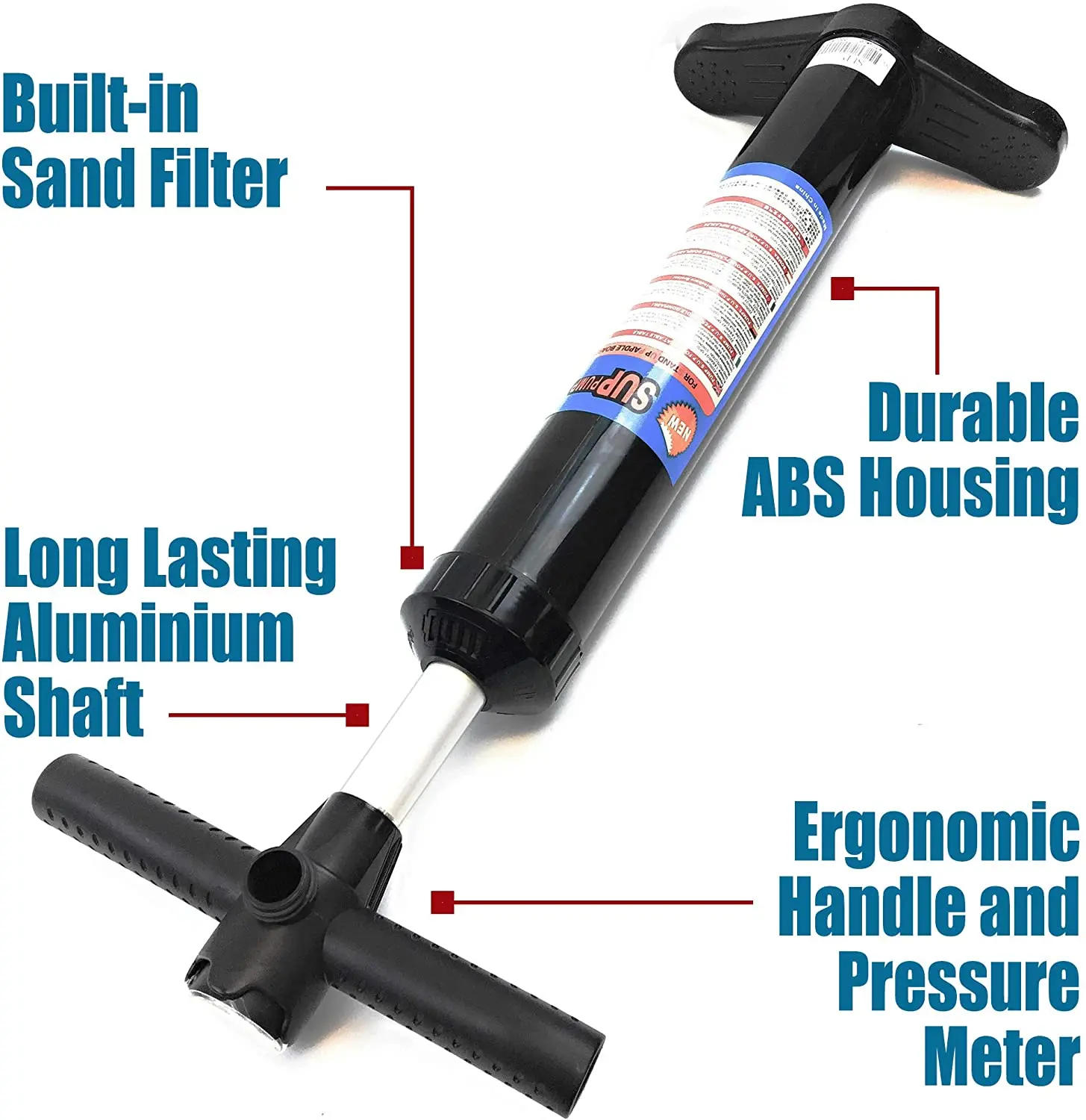 High Pressure Dual Action Sup Hand Dual Action Surfing Sup Pump For ...