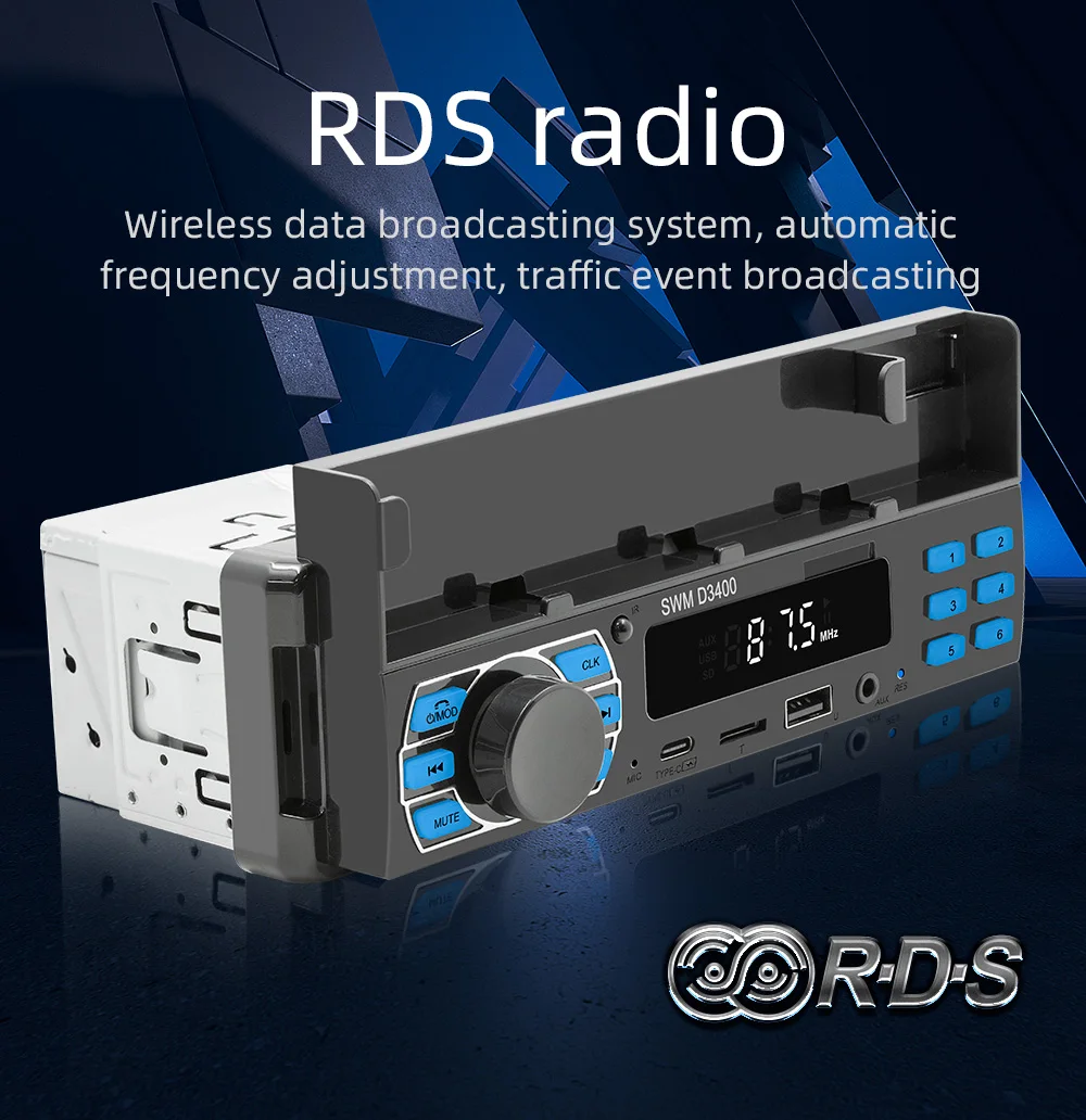 Alibaba.com: BQCC 1DIN 12V Car Radio with AI Voice, FM RDS, MP3 Player ...