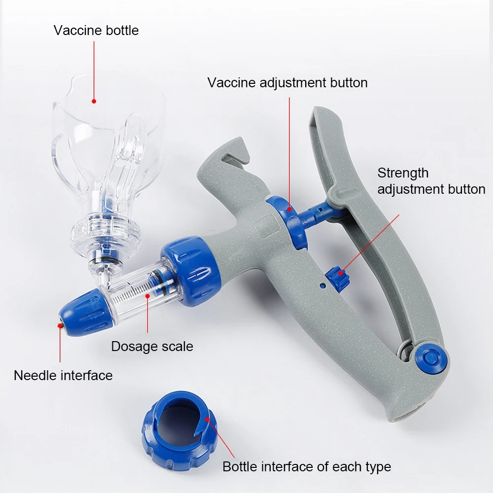 Veterinary Bottle Inserting Type Continuous Syringe Dose Adjustable ...